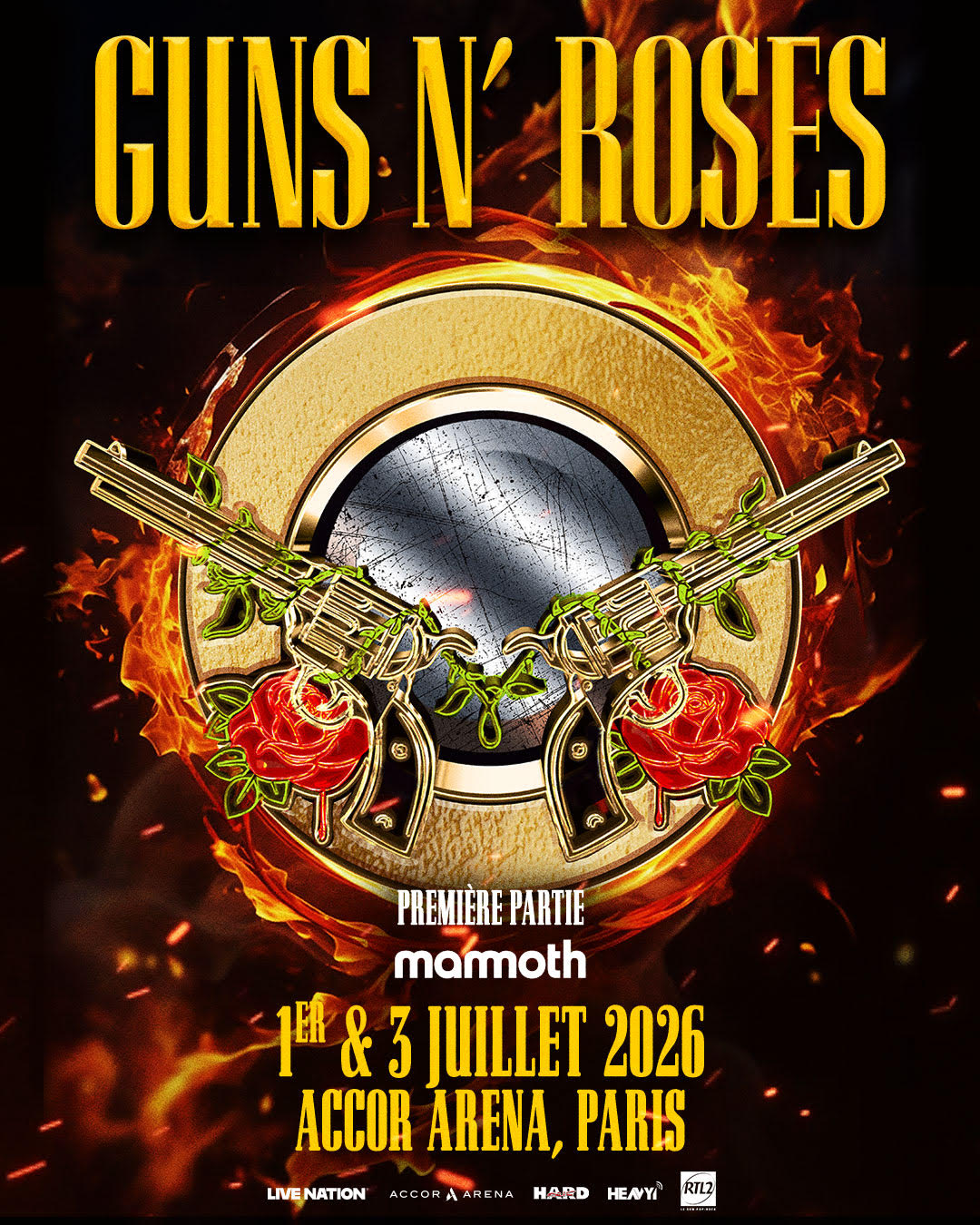 GUNS N' ROSES annonce deux concerts à Paris et deux nouvelles chansons ...